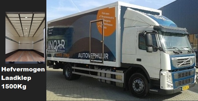 Vrachtwagen met Slaapcabine, Automaat en laadklep 53 m³ (Volvo FM ...